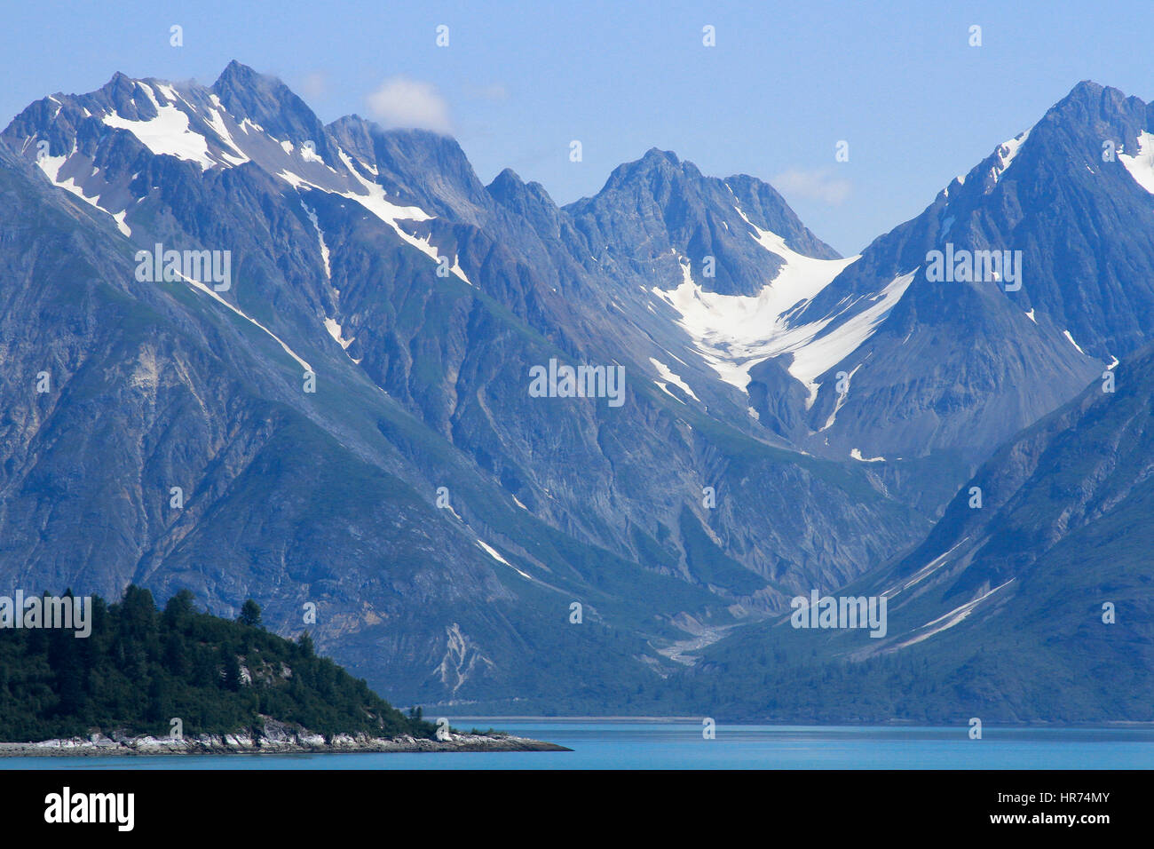 Beautiful Alaskan landscape with mountains and still waters Stock Photo ...