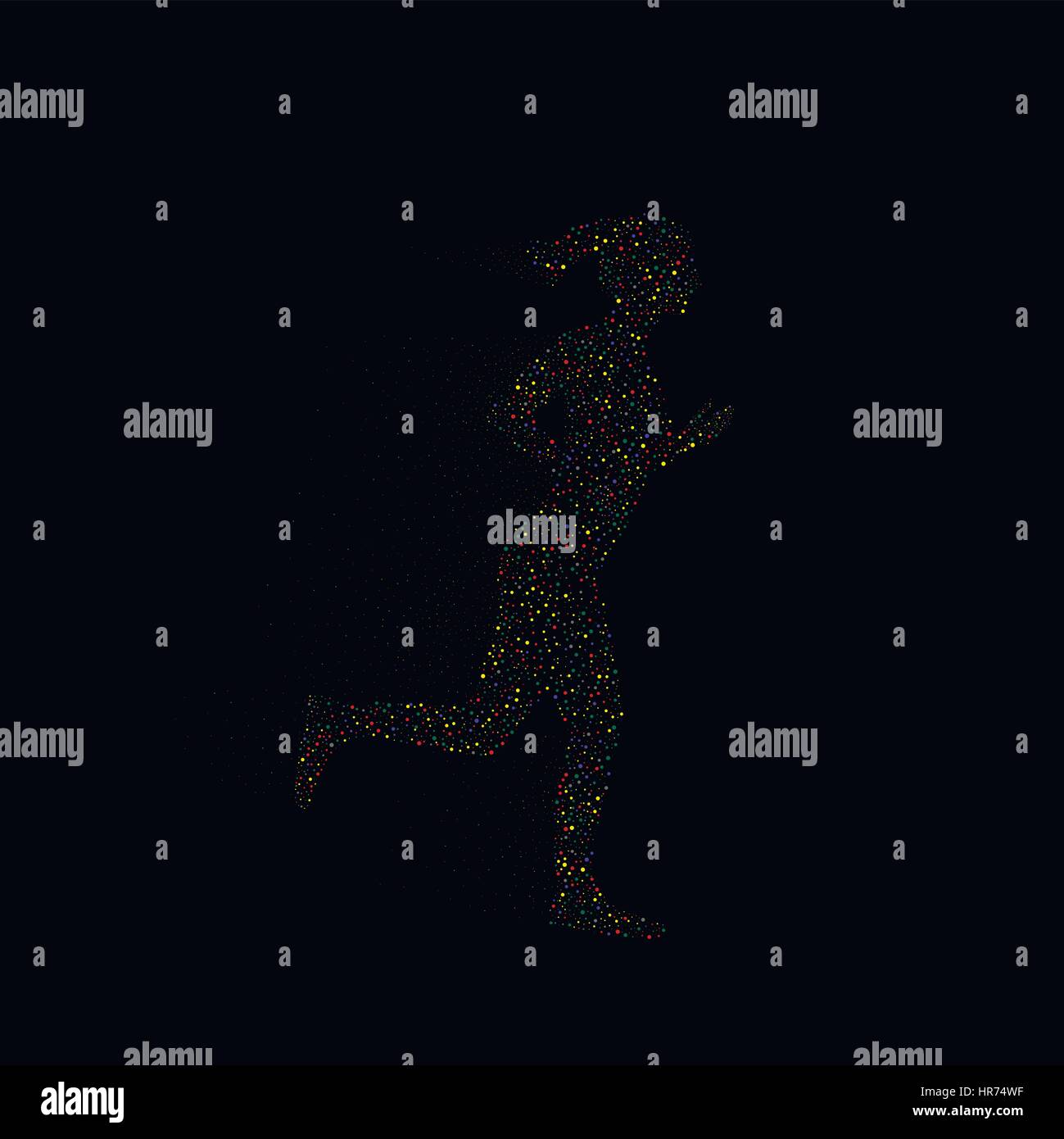 Running woman silhouette Stock Vector Image & Art - Alamy