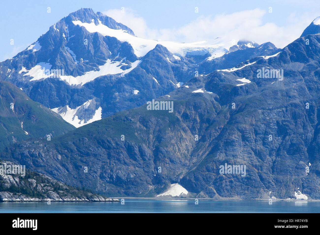 Beautiful Alaskan landscape with mountains and still waters Stock Photo ...