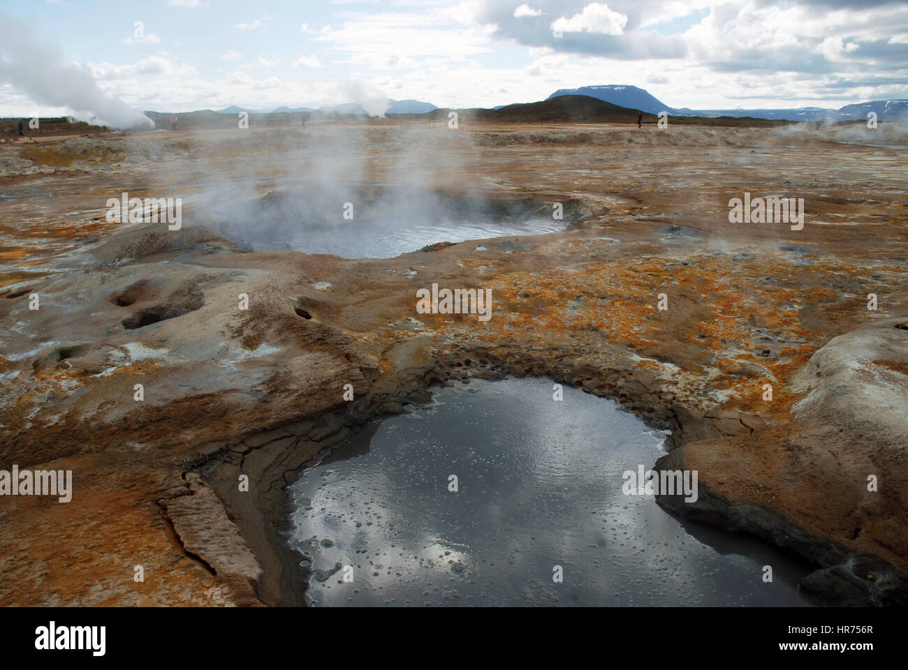 A geothermal spot noted for its bubbling pools, boiling mud pits and ...
