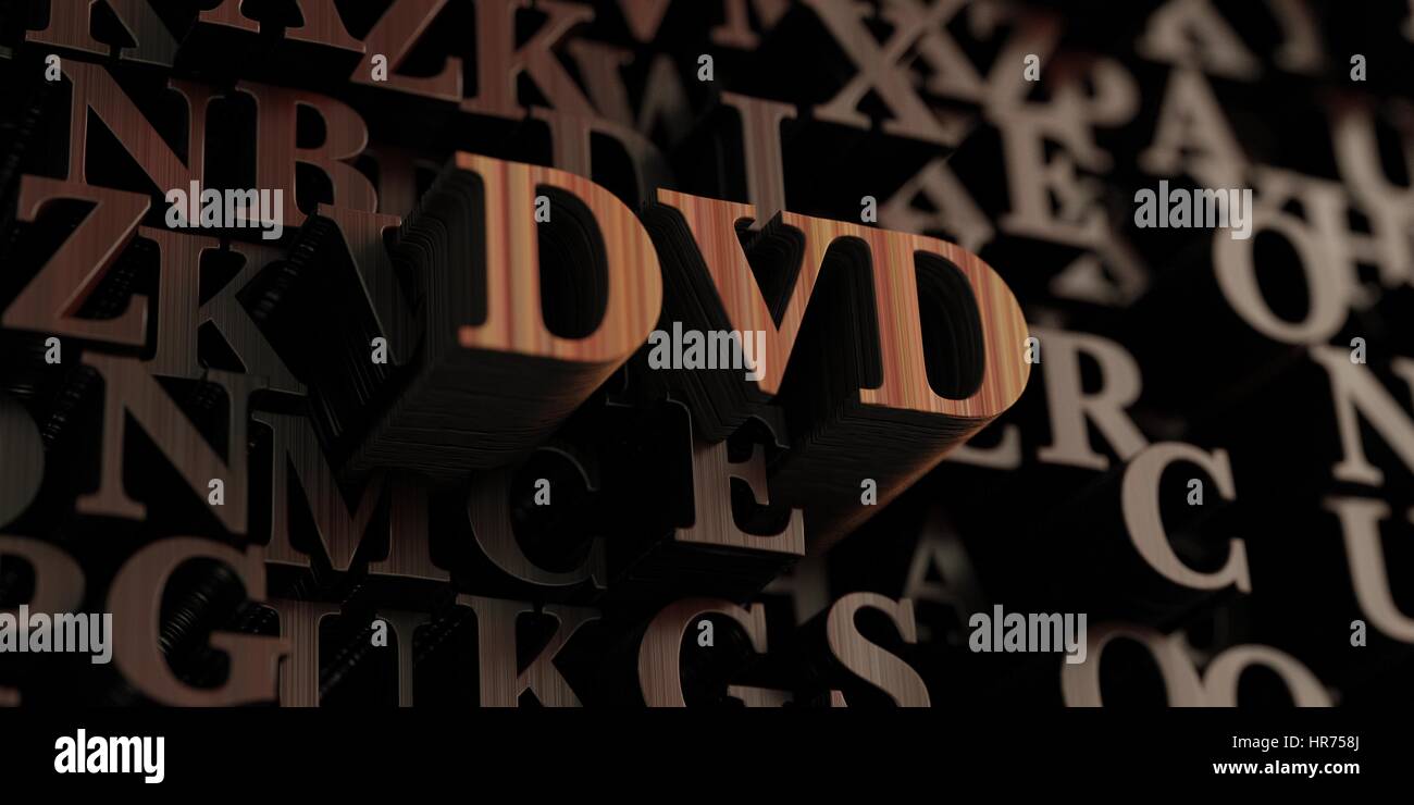 Dvd - Wooden 3D rendered letters/message. Can be used for an online ...