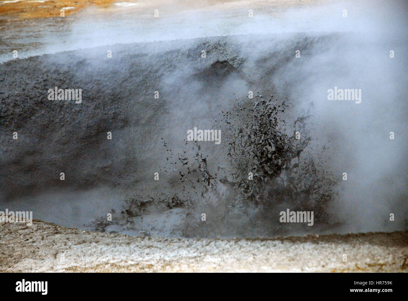 A geothermal spot noted for its bubbling pools, boiling mud pits and ...
