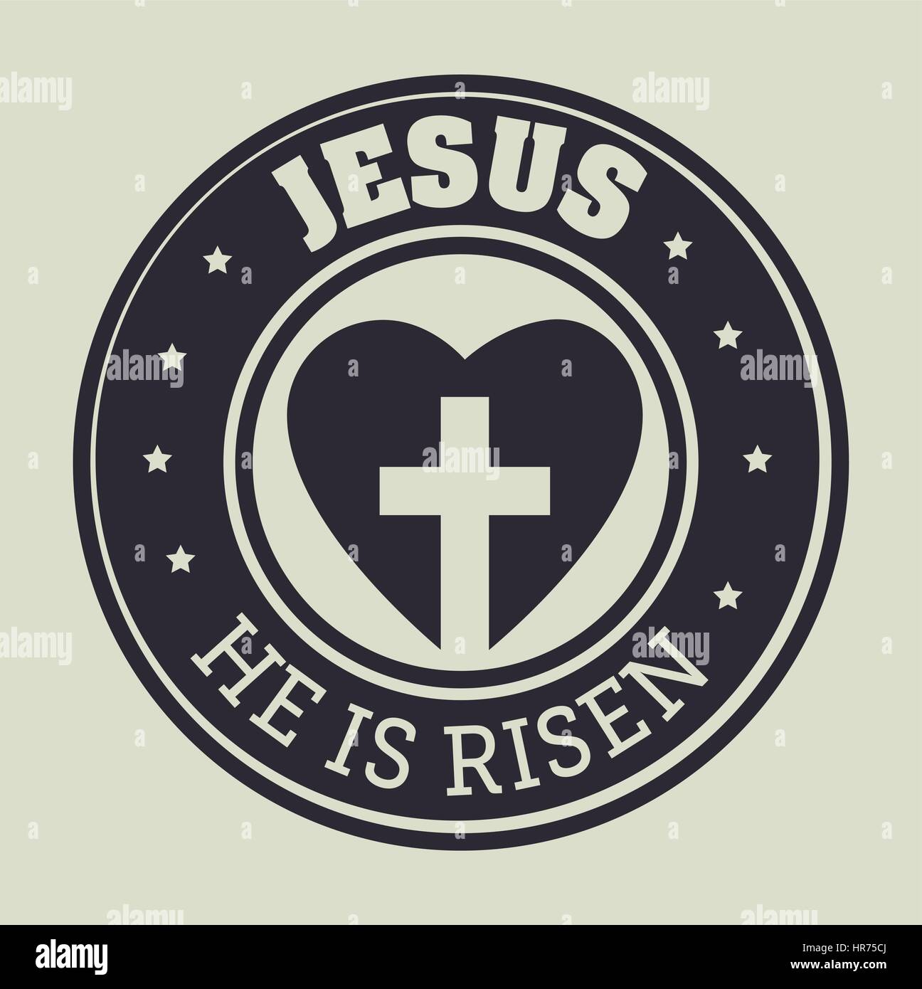 heart with cross religious symbol Stock Vector Image & Art - Alamy