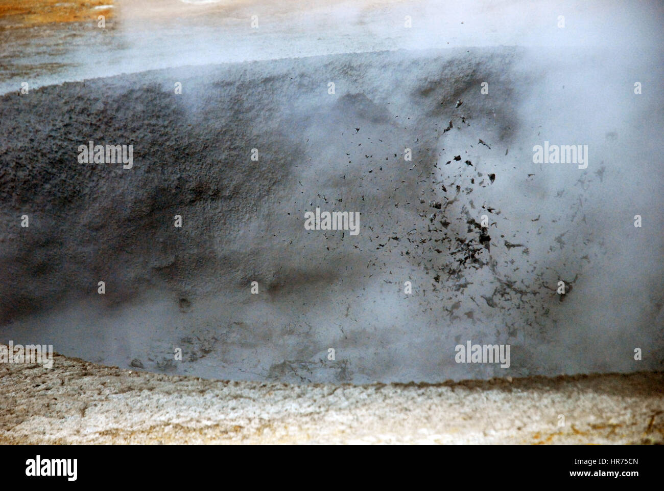 A geothermal spot noted for its bubbling pools, boiling mud pits and ...