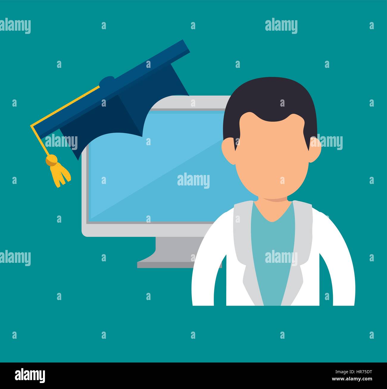 Graduation university beauty Stock Vector Images - Alamy