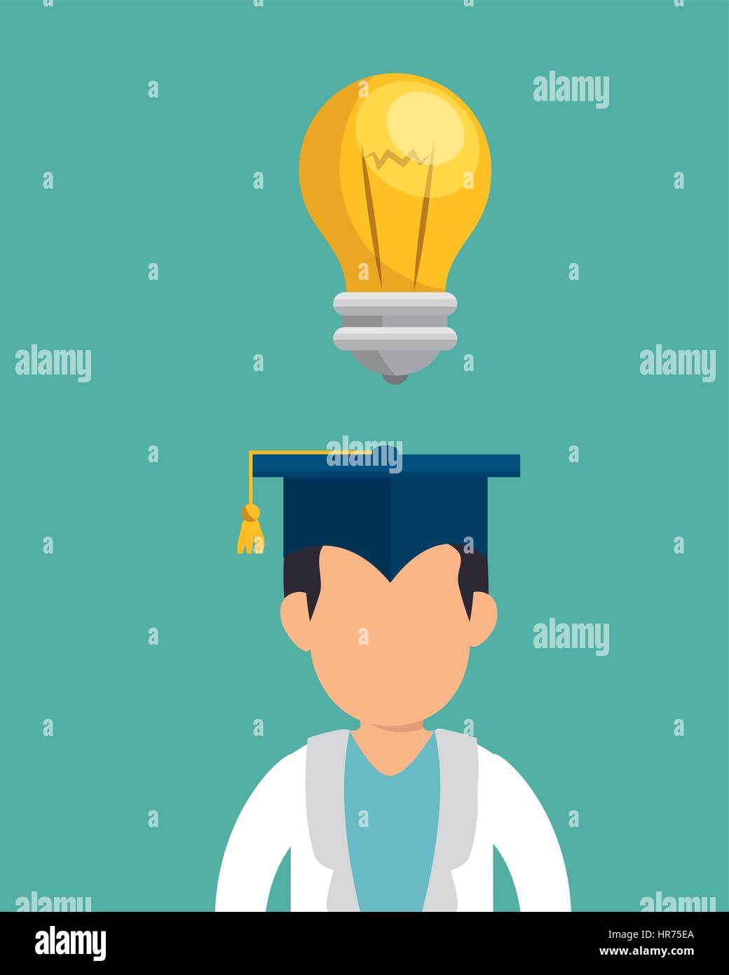 Graduation university beauty Stock Vector Images - Alamy