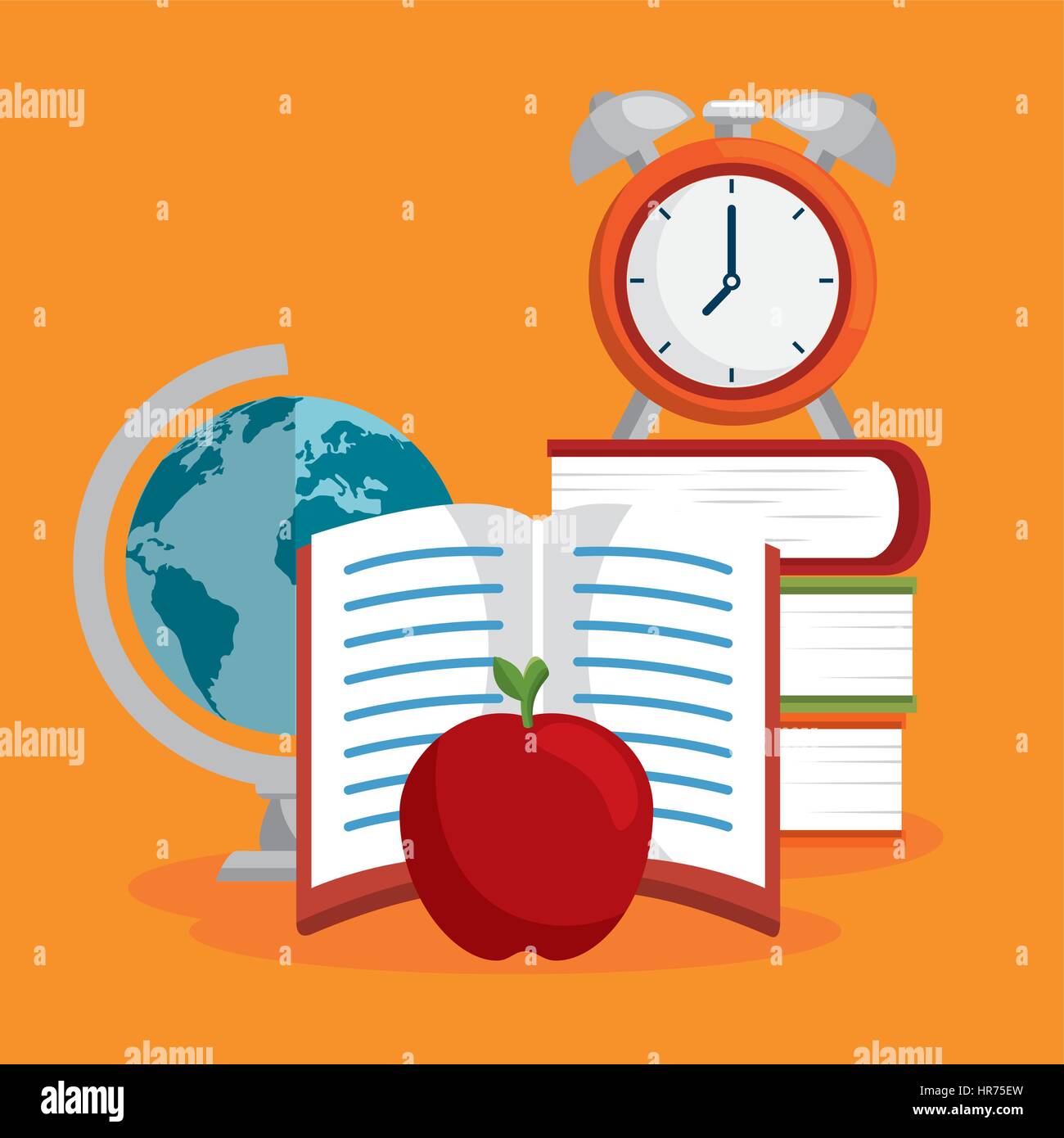 education easy learning flat icons Stock Vector Image & Art - Alamy