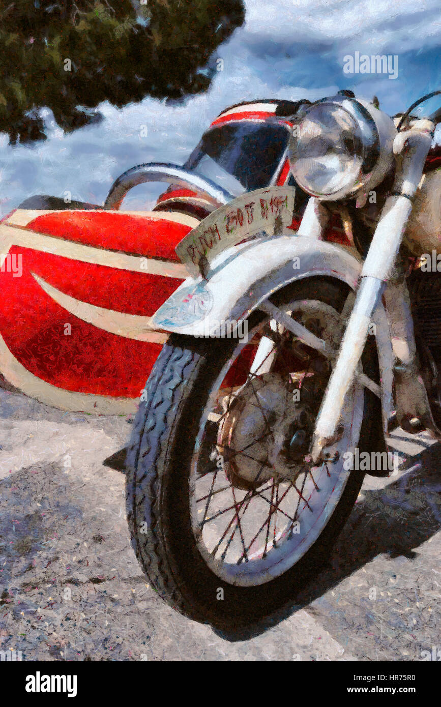1951 Puch 250 TF Bj sidecar Stock Photo - Alamy