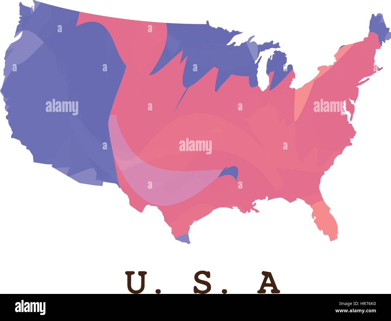 Isolated American map Stock Vector Image & Art - Alamy