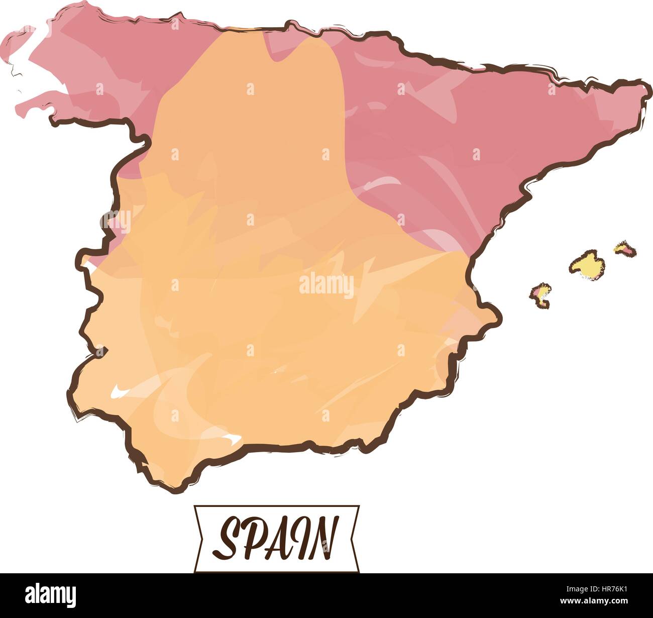 Spain travel concept spanish Stock Vector Images - Alamy