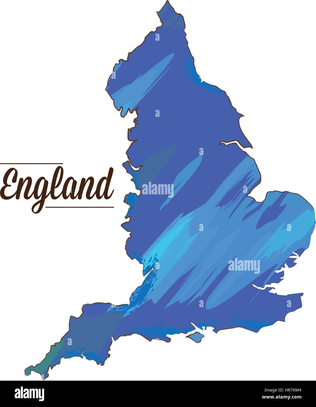 England atlas Stock Vector Images - Alamy