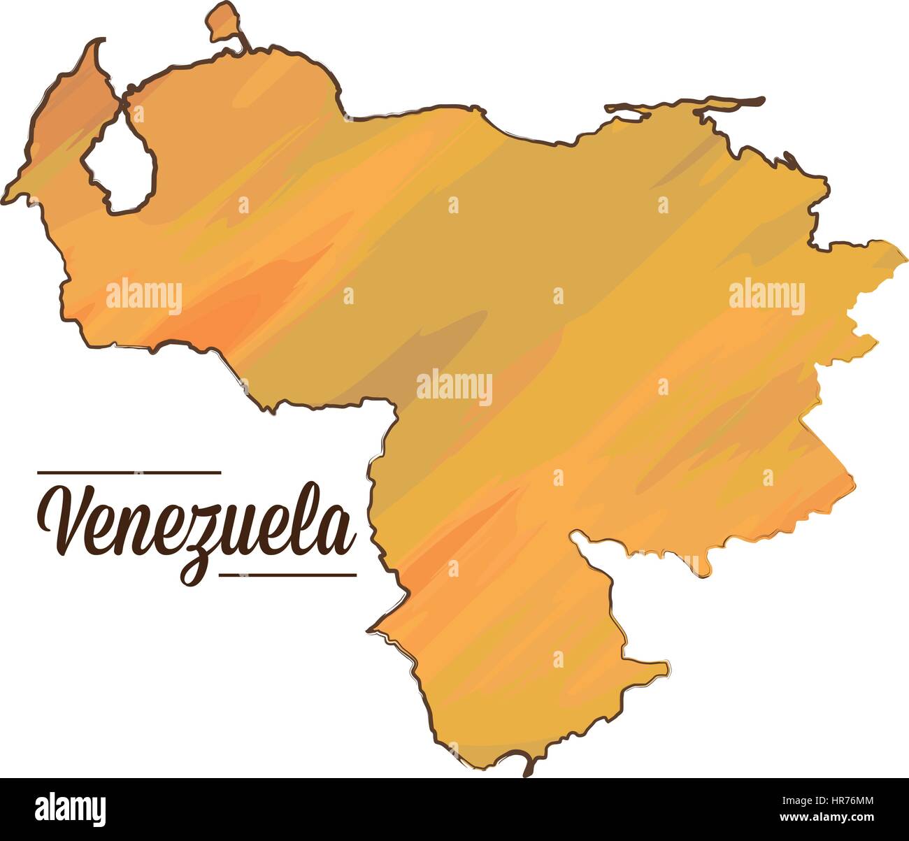 Isolated Venezuelan map Stock Vector Image & Art - Alamy