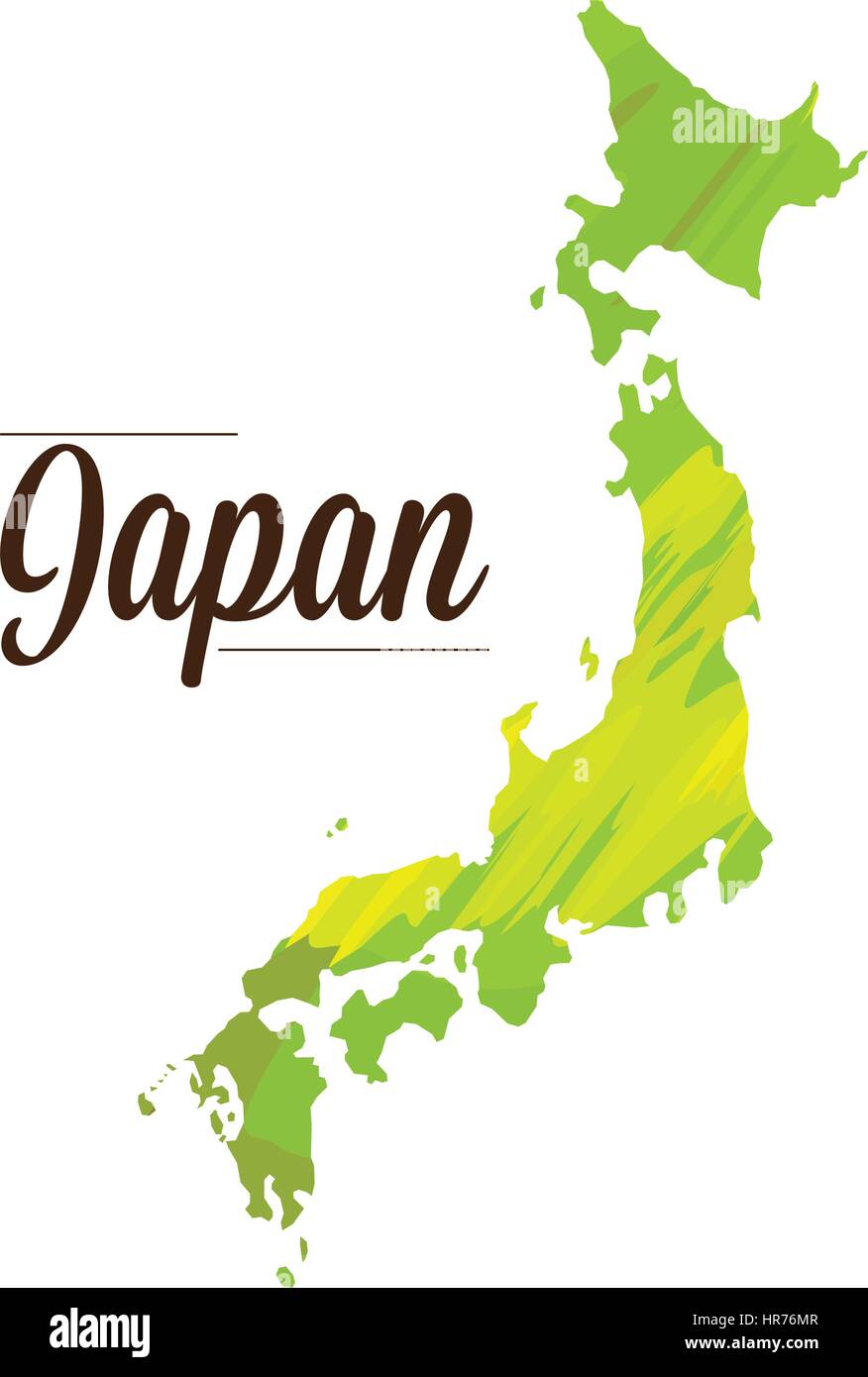Isolated Japanese map Stock Vector Image & Art - Alamy