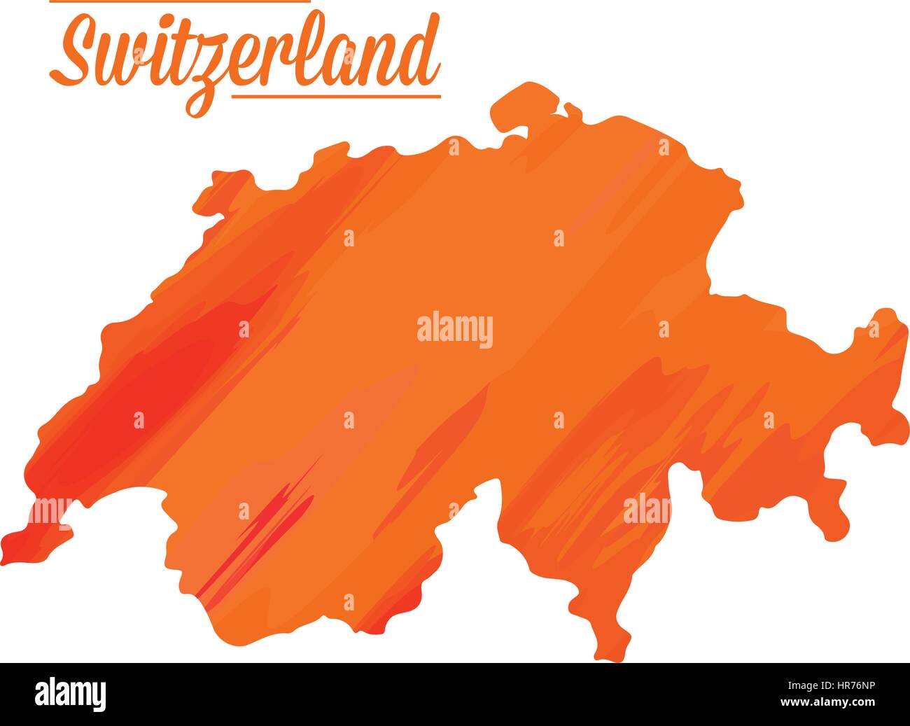 Isolated Swiss map Stock Vector Image & Art - Alamy
