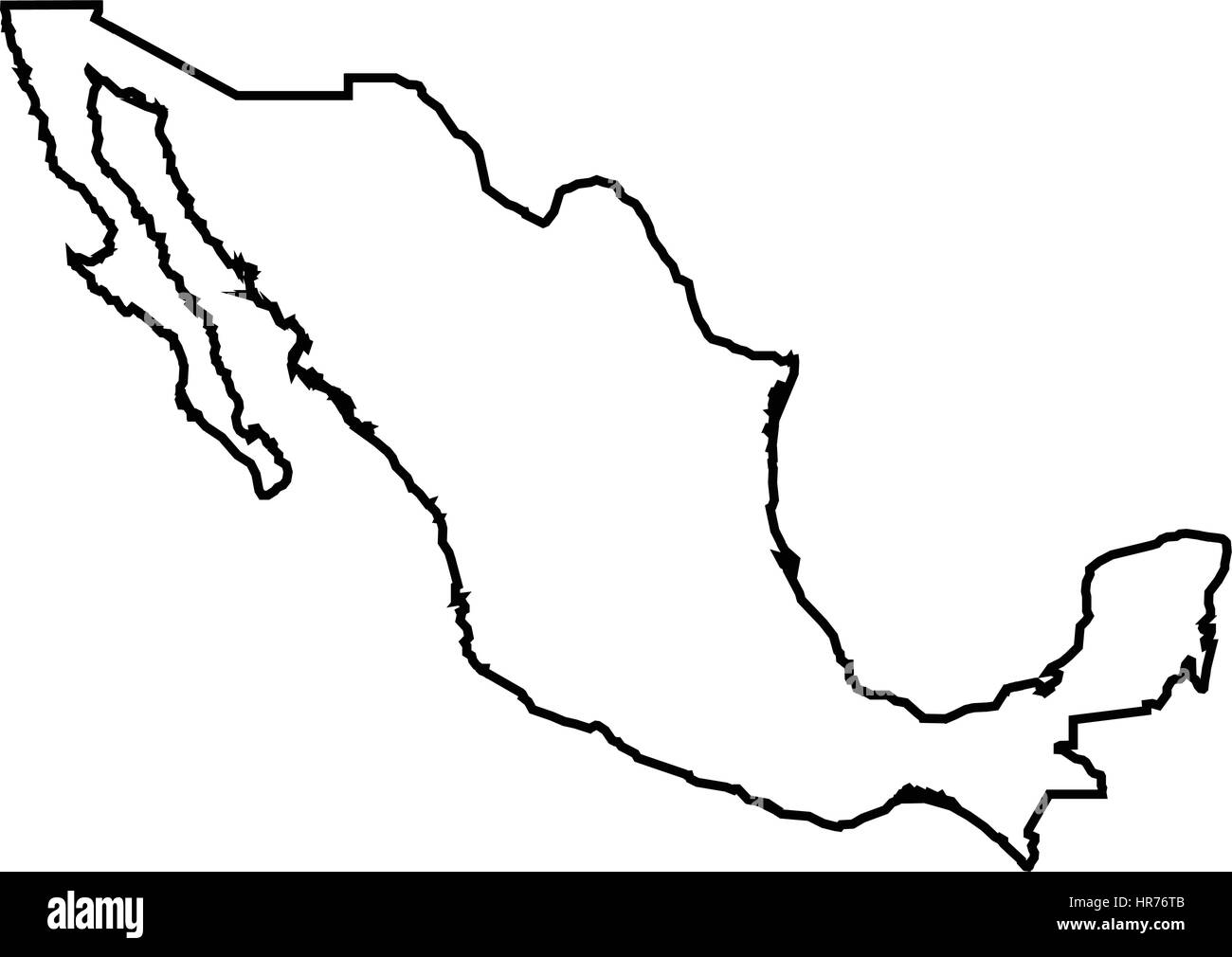 Isolated Mexican map Stock Vector Image & Art - Alamy