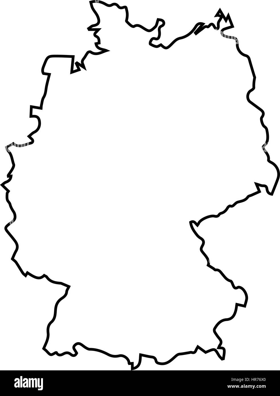 Isolated Germany Map Stock Vector Image And Art Alamy