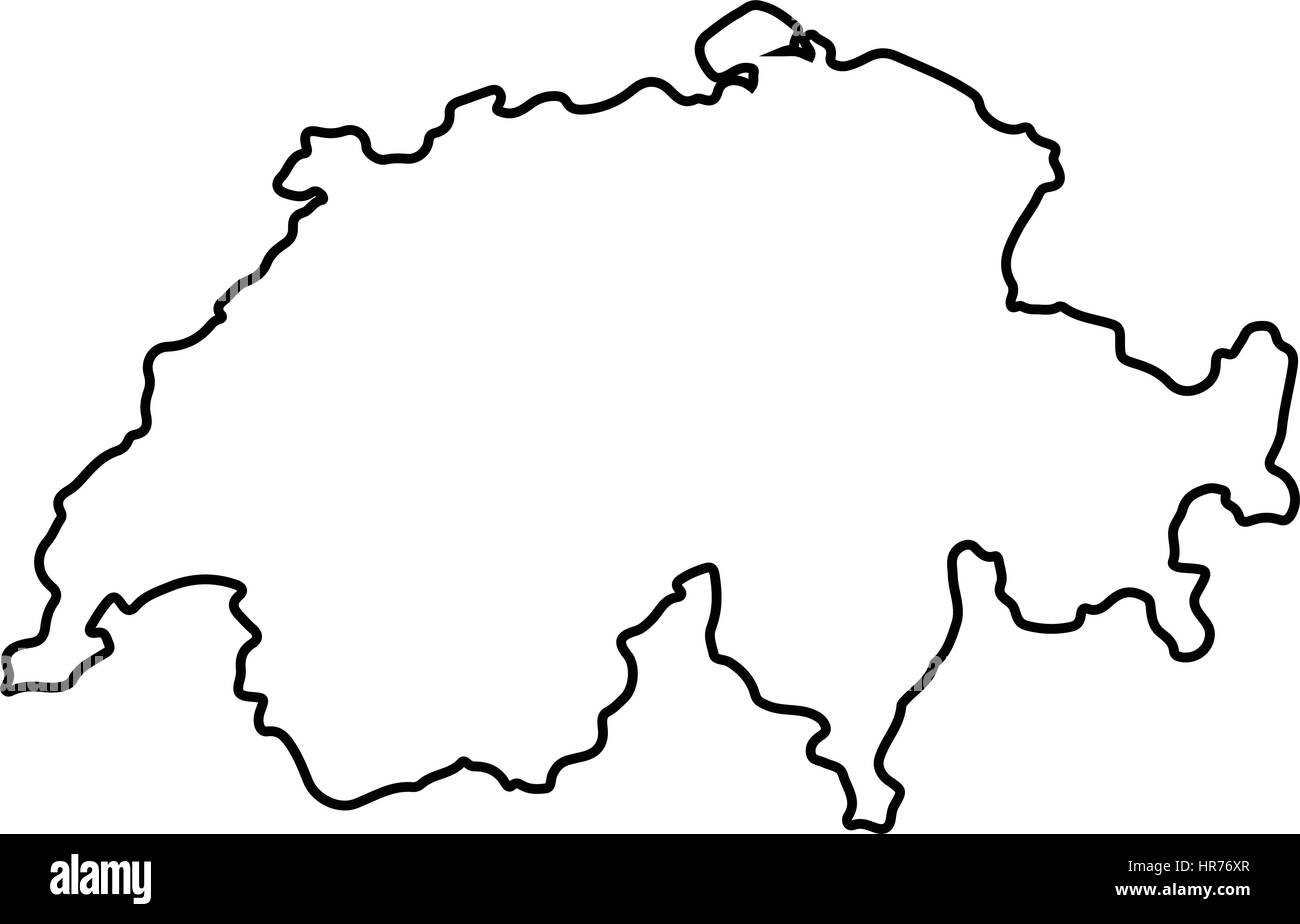 Isolated Swiss map Stock Vector Image & Art - Alamy