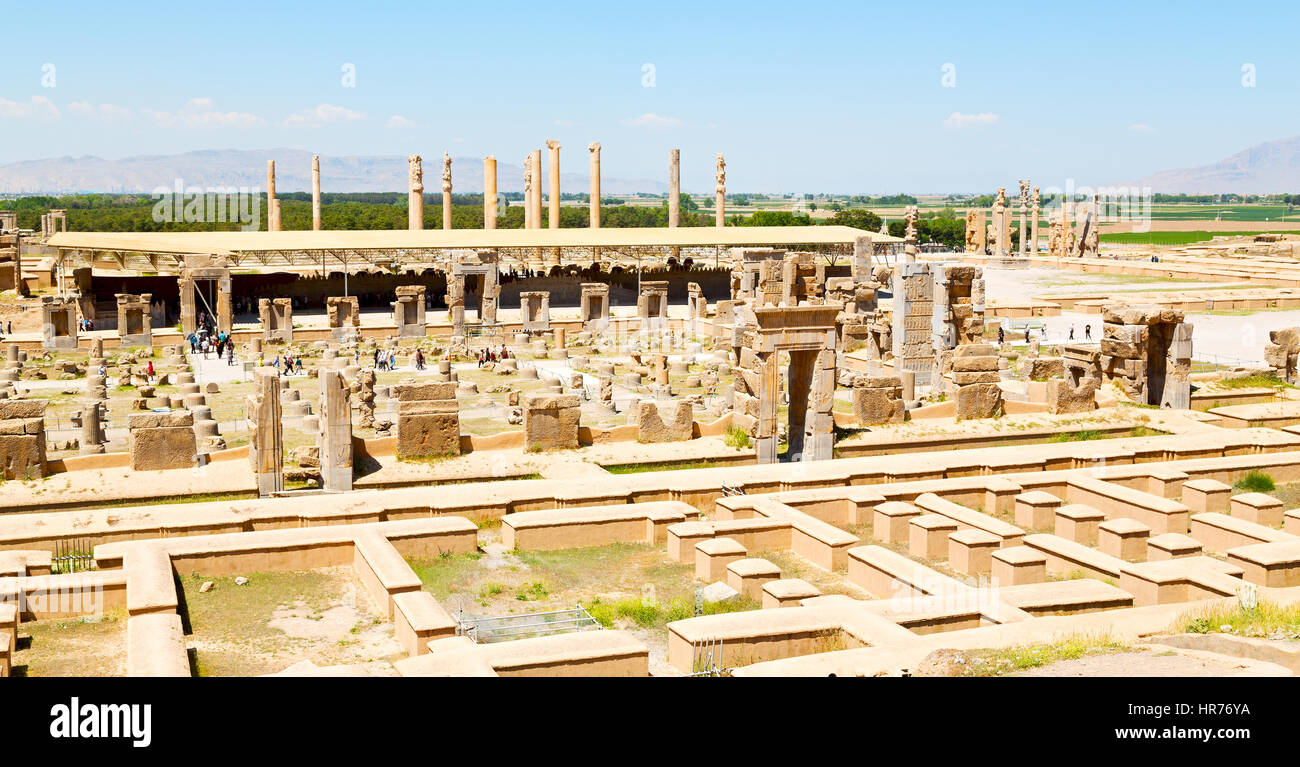 blur in iran persepolis the old ruins historical destination monuments ...