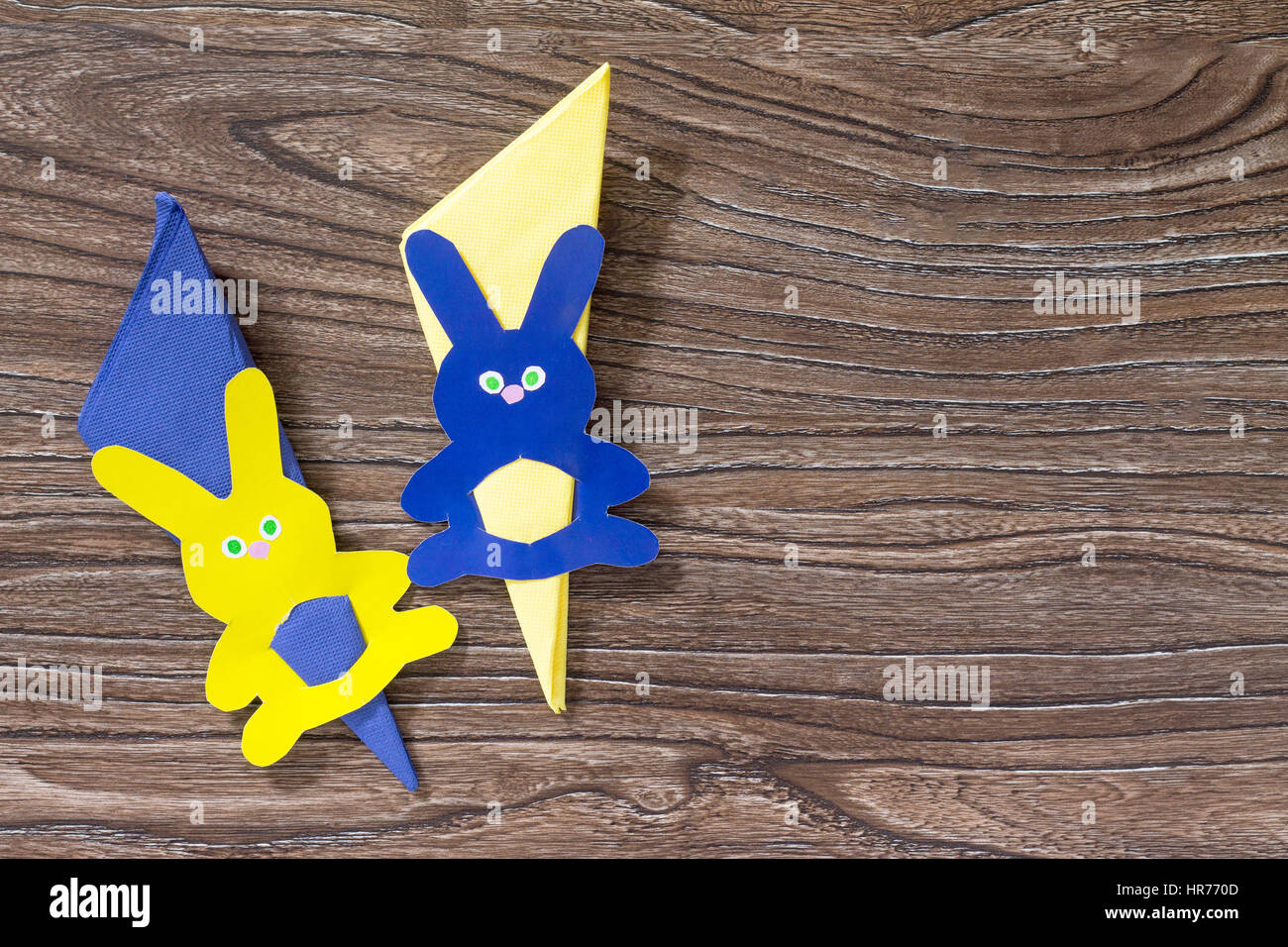 New baby Easter table decoration napkin holder paper easter bunny. Made ...