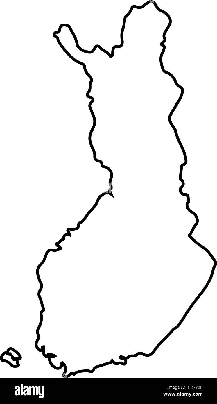 Isolated Finnish map Stock Vector Image & Art - Alamy