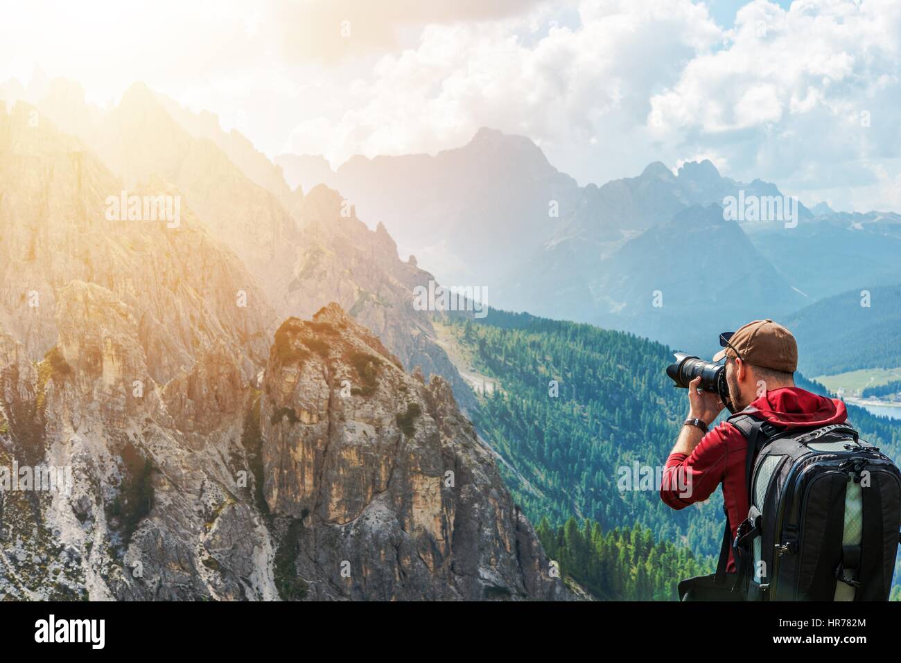 Photographer in italian alps hi-res stock photography and images - Alamy