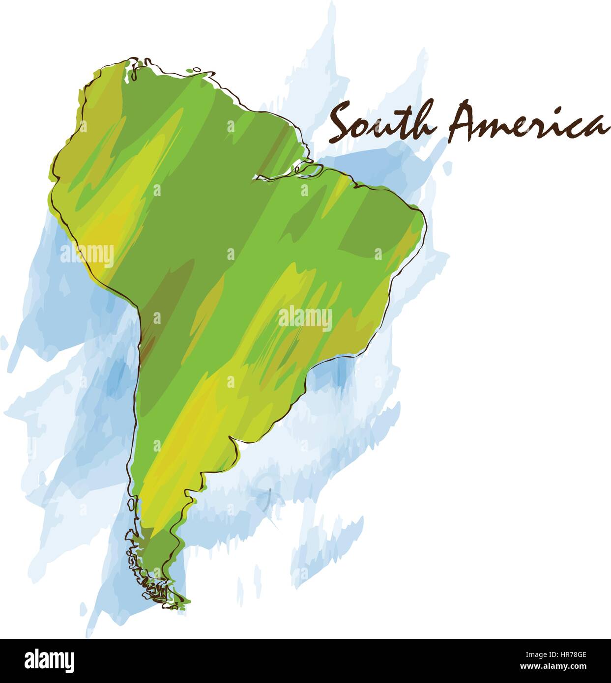 South american continent Stock Vector Images - Alamy