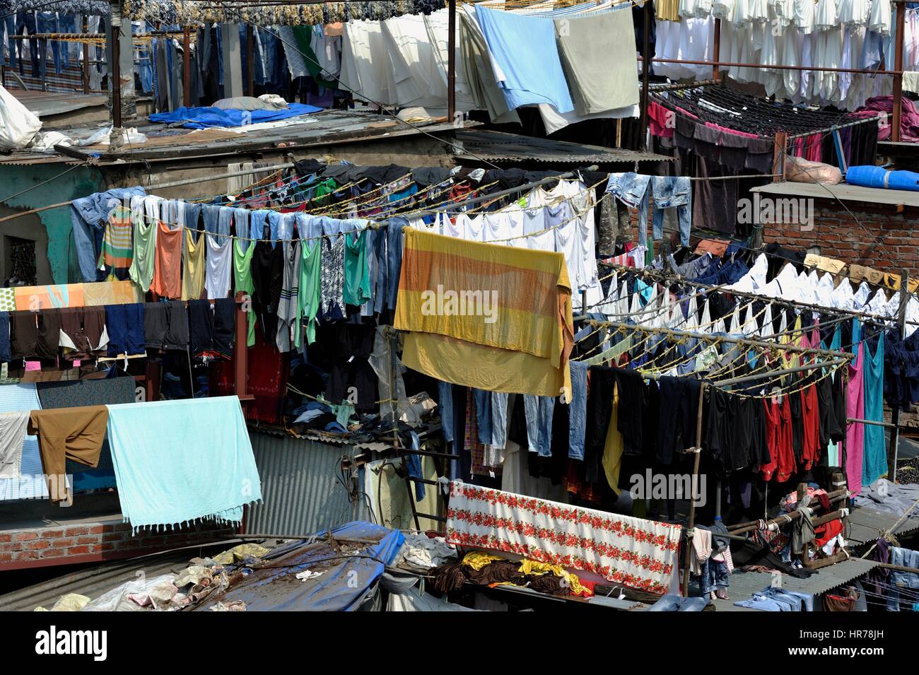 The laundry of Mumbai, India Stock Photo - Alamy