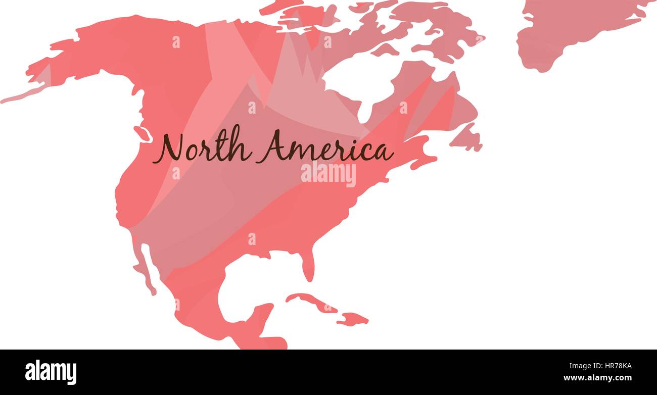 Isolated map of North America Stock Vector Image & Art - Alamy