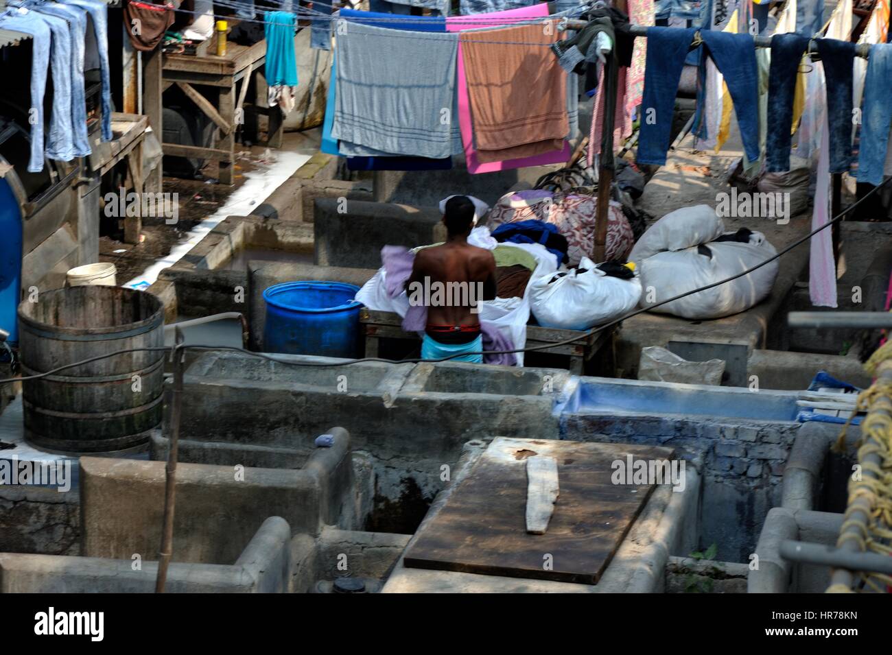 The laundry of Mumbai, India Stock Photo - Alamy