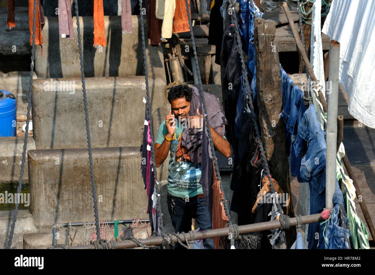 The laundry of Mumbai, India Stock Photo - Alamy