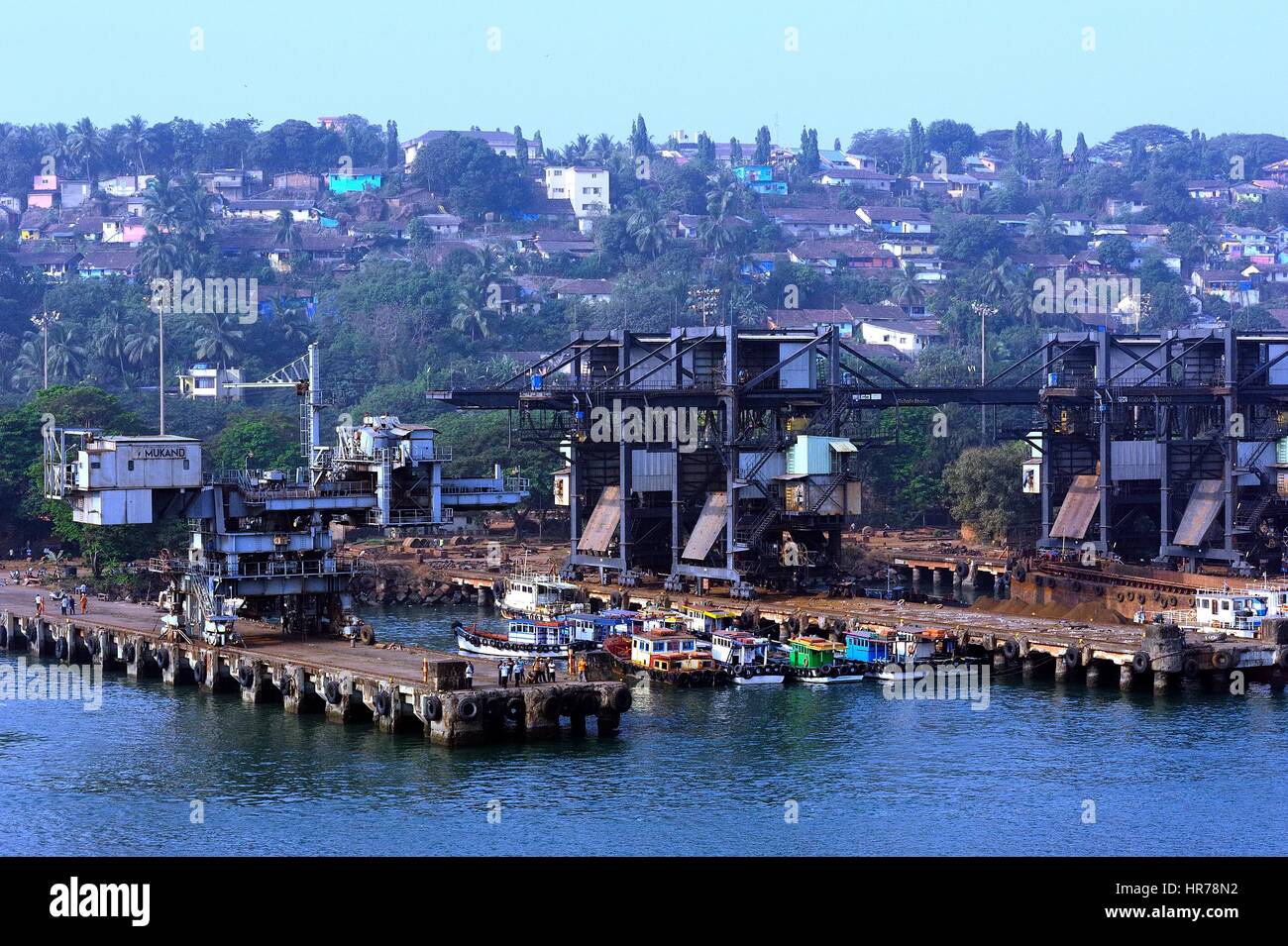 Piolt boats in the Port of Goa, India Stock Photo - Alamy