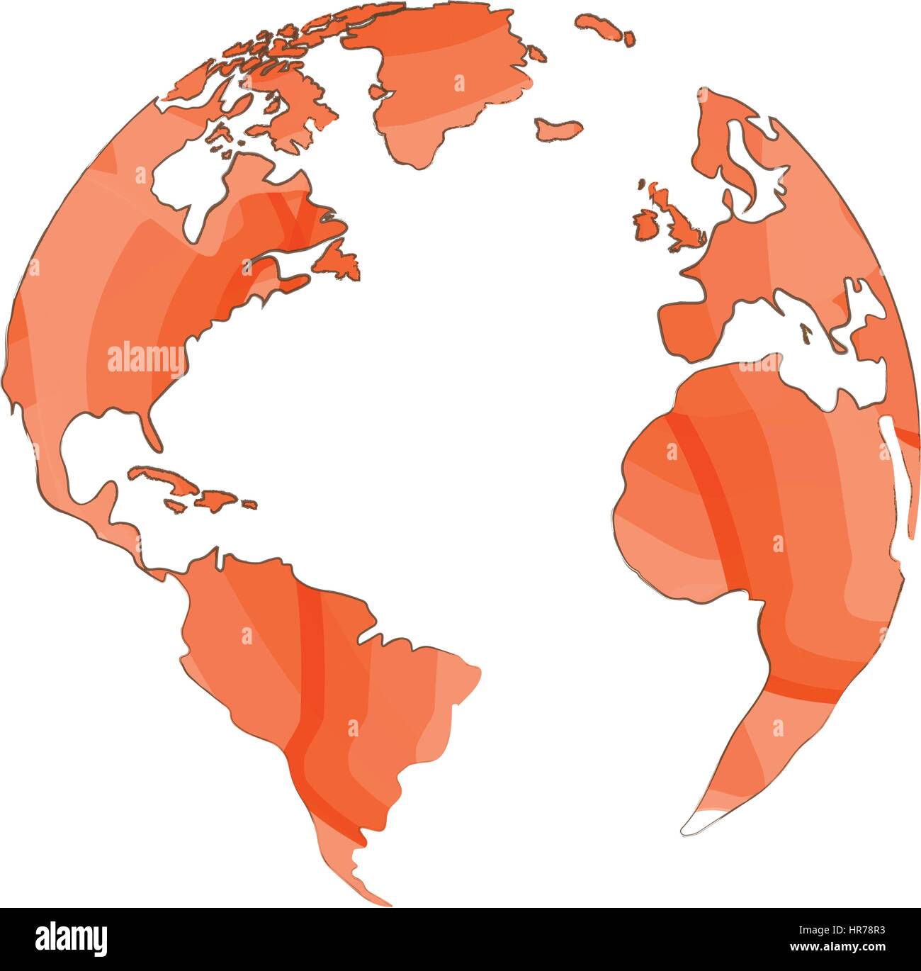 Isolated World map Stock Vector Image & Art - Alamy
