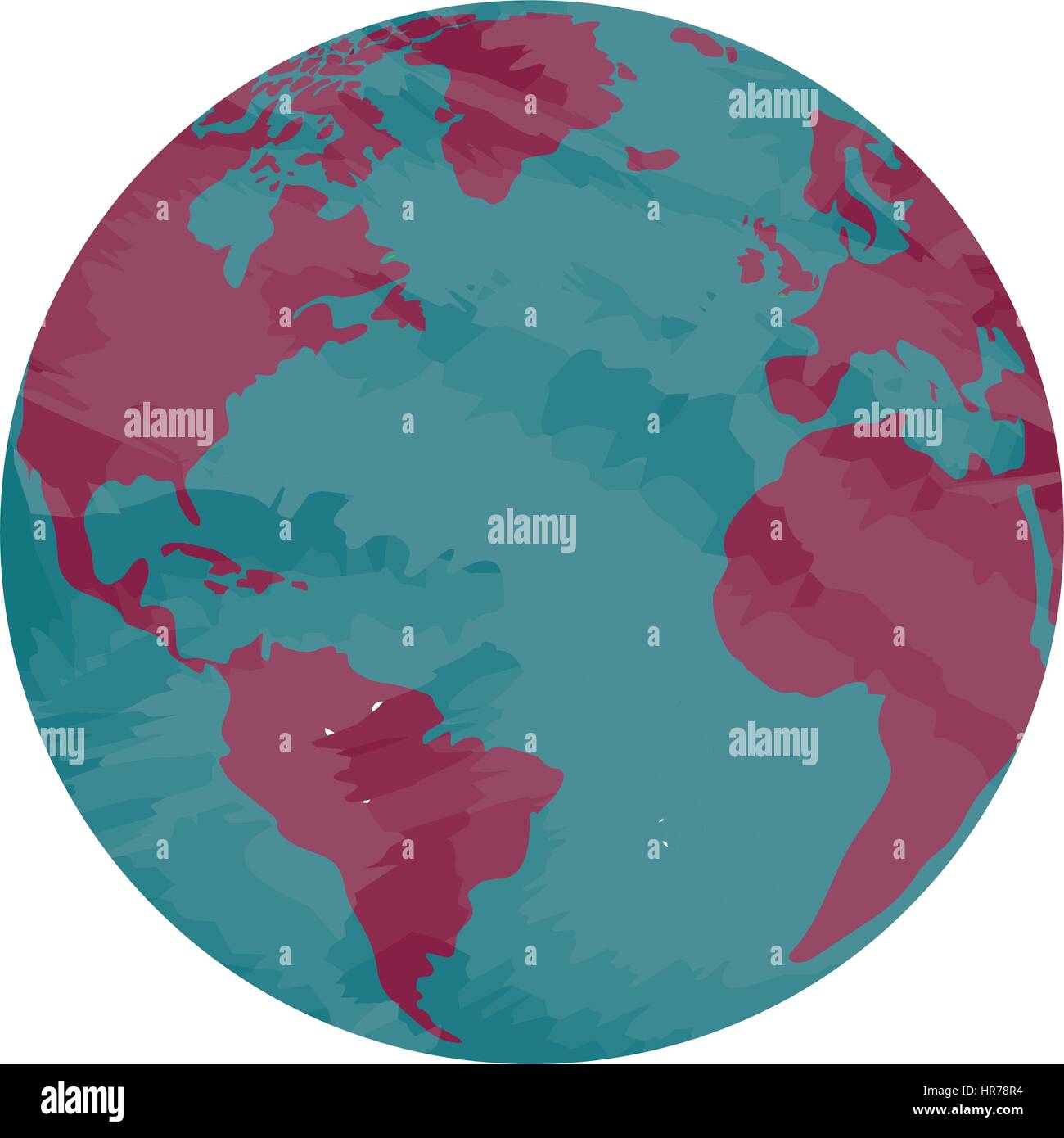 Isolated World map Stock Vector Image & Art - Alamy