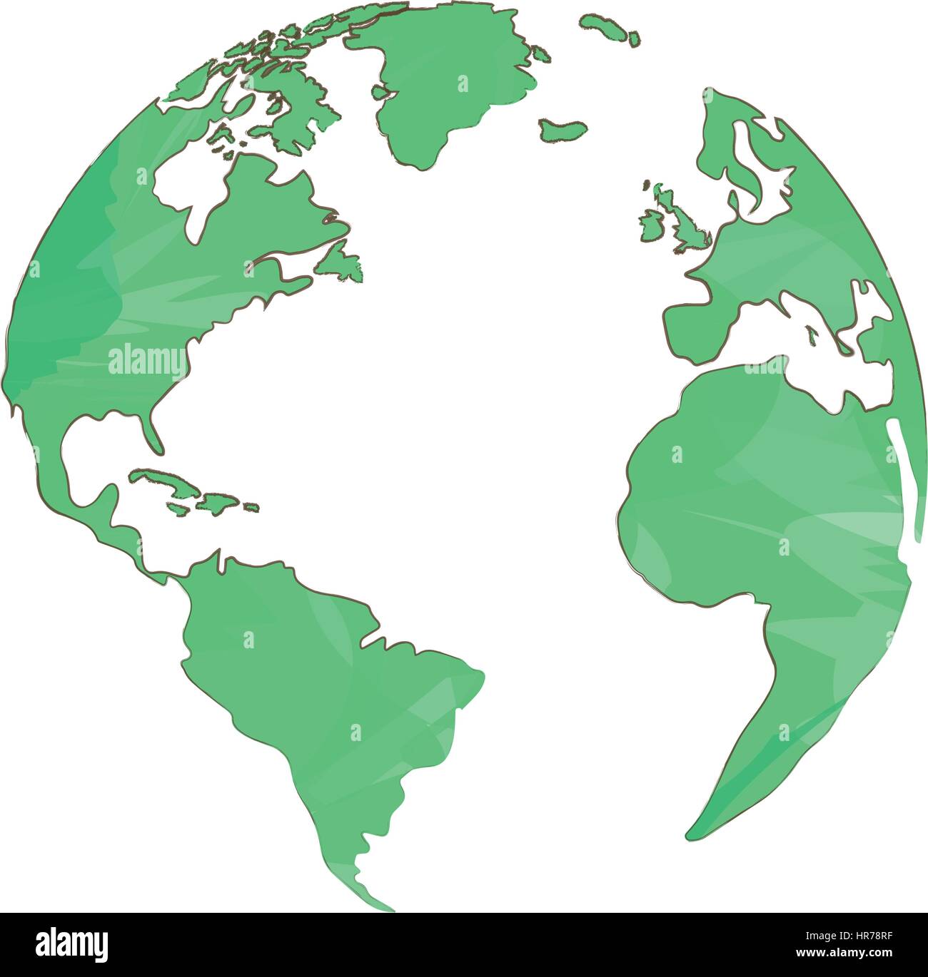 Isolated World map Stock Vector Image & Art - Alamy