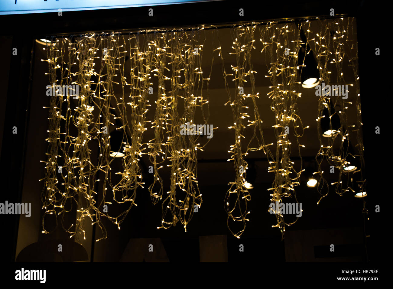 Christmas lights and party lights of a certain type Stock Photo - Alamy