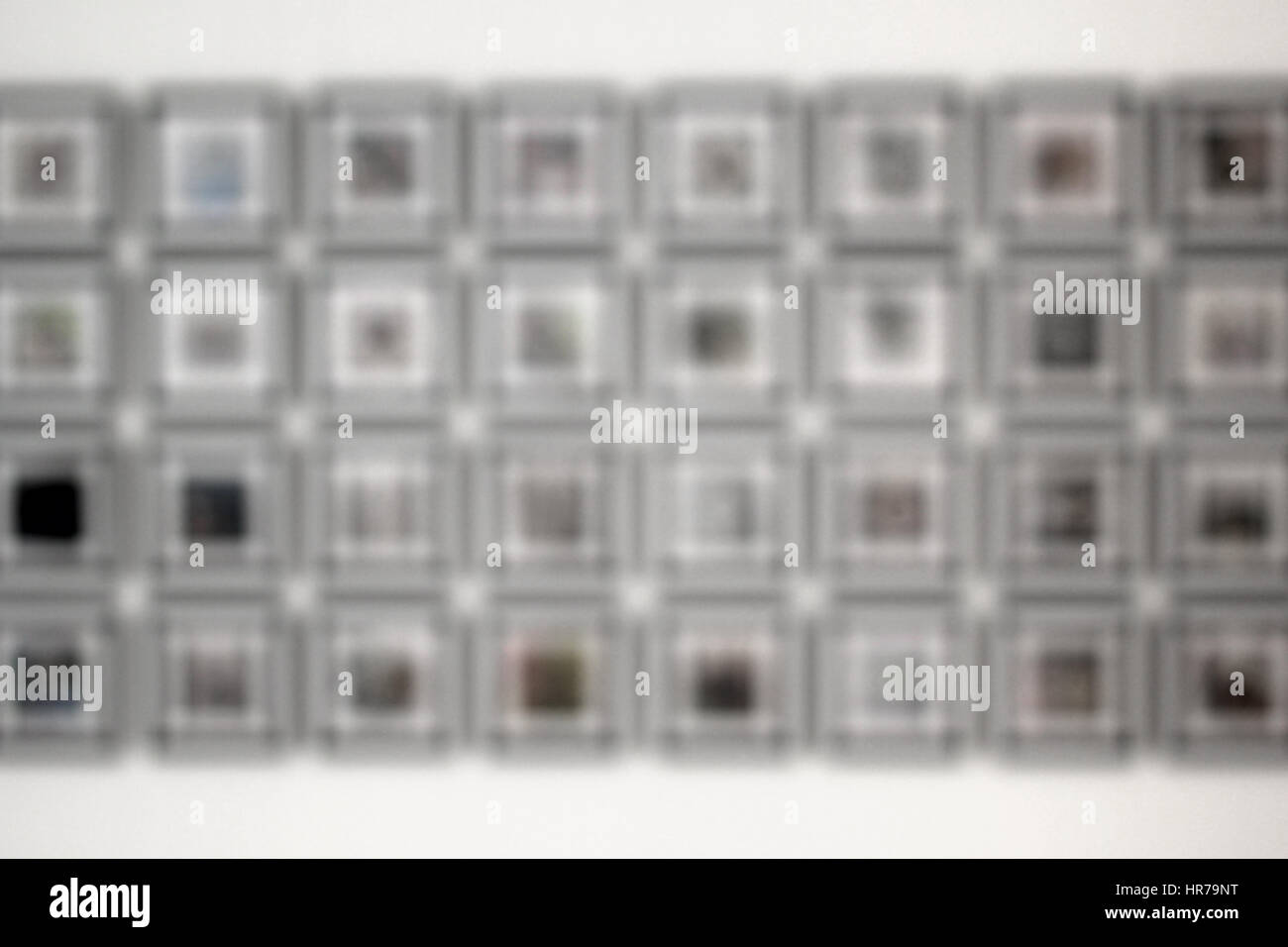 blurry photo of picture frame on white wall Stock Photo - Alamy