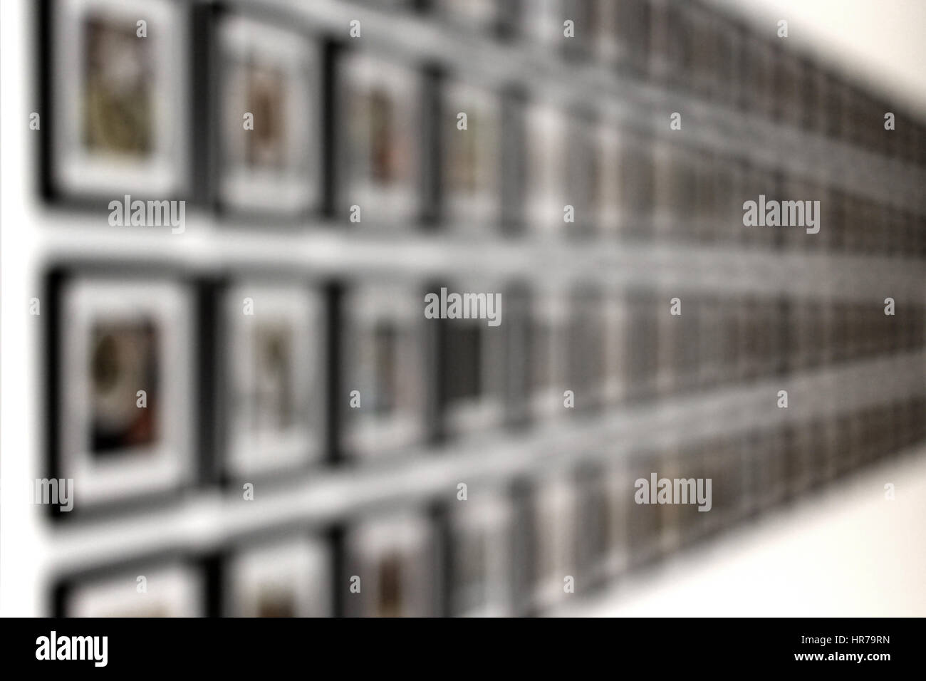 blurry photo of picture frame on white wall Stock Photo - Alamy