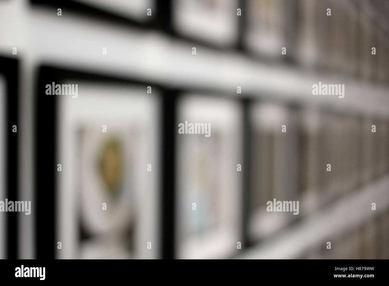 blurry photo of picture frame on white wall Stock Photo - Alamy