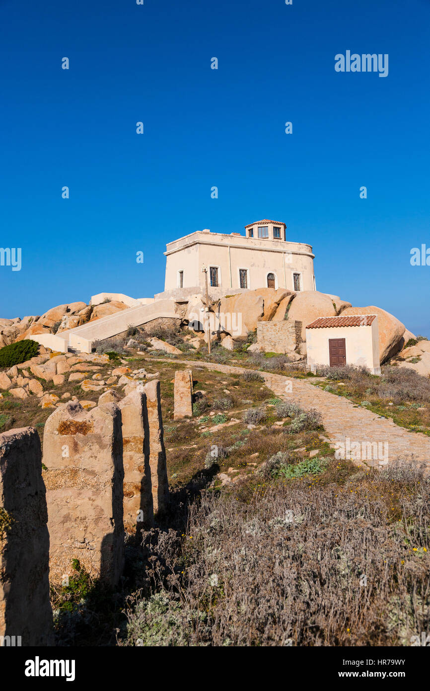 Old lighthouse at Capo Testa, Santa Teresa di Gallura, Sassari,Sardinia ...