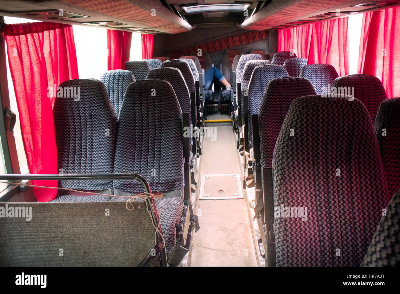 Back seat on bus hi-res stock photography and images - Alamy
