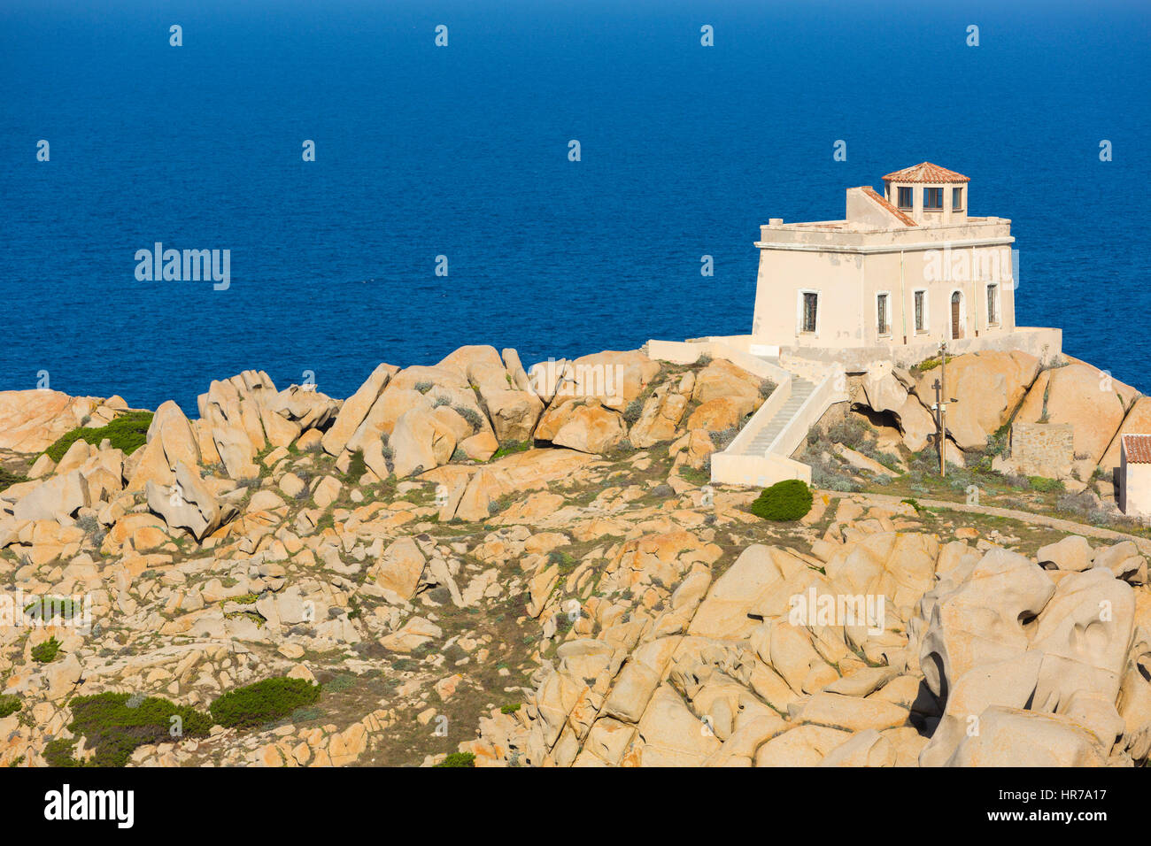 Old lighthouse at Capo Testa, Santa Teresa di Gallura, Sassari,Sardinia ...