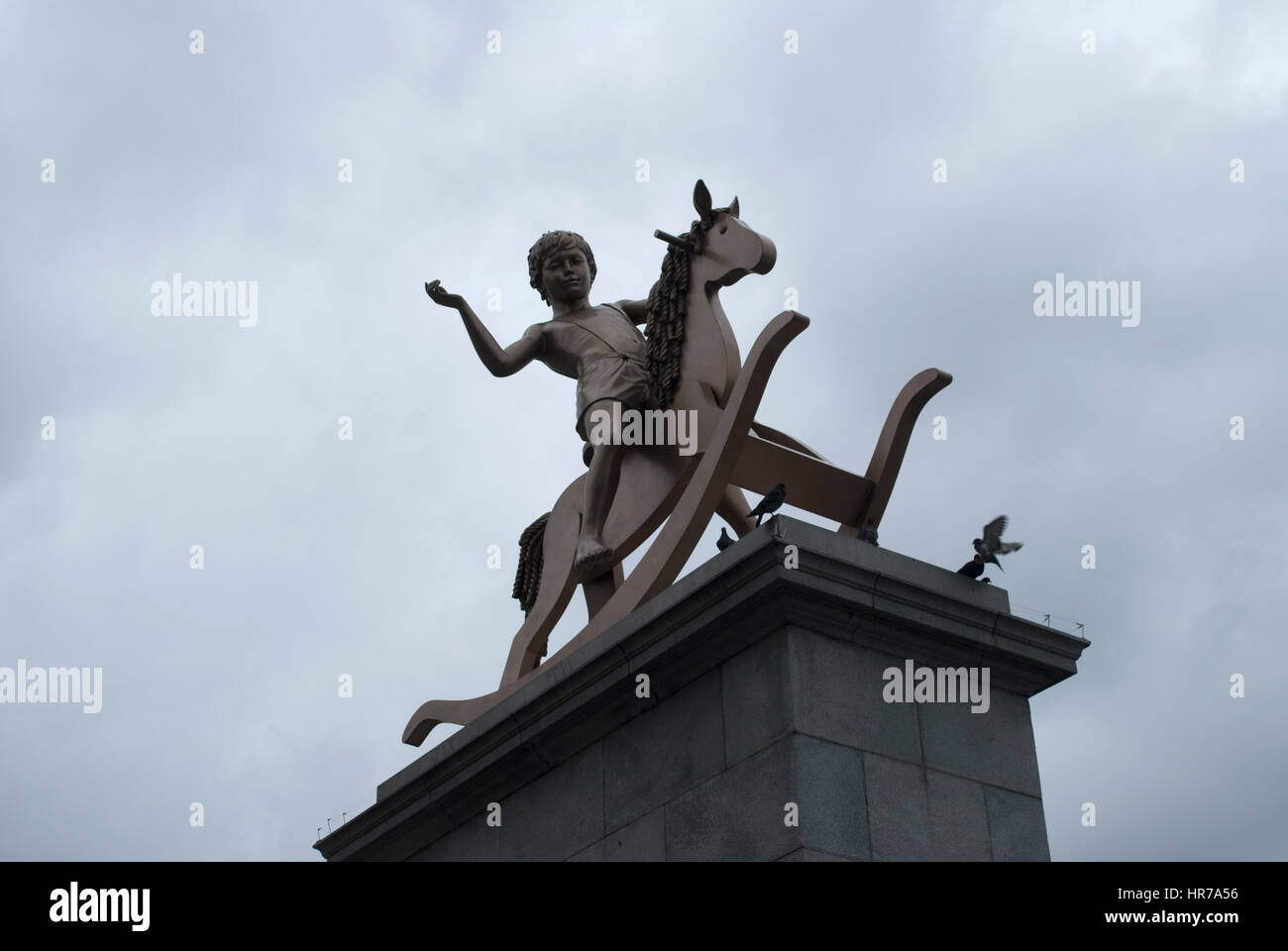Michael Elmgreen and Ingar Dragset's forth plinth boy on a rocking ...