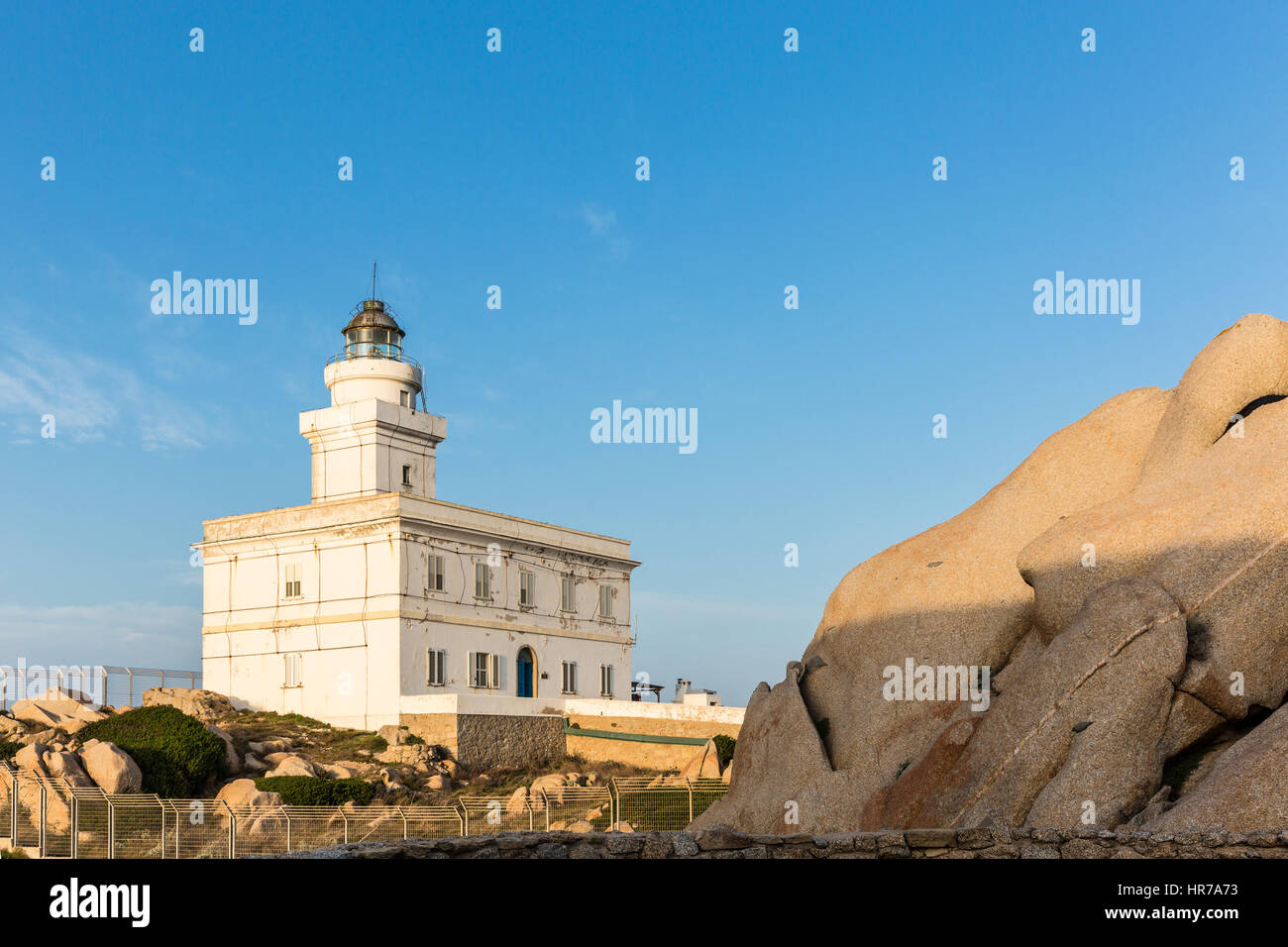 lighthouse at Capo Testa, Santa Teresa di Gallura, Sassari,Sardinia ...