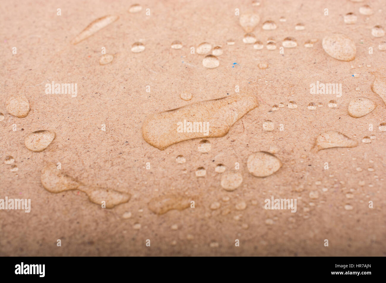 Water drops on a solid surface Stock Photo - Alamy
