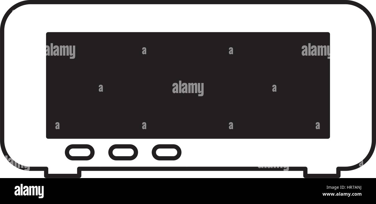 Radio alarm clock Stock Vector Images - Alamy