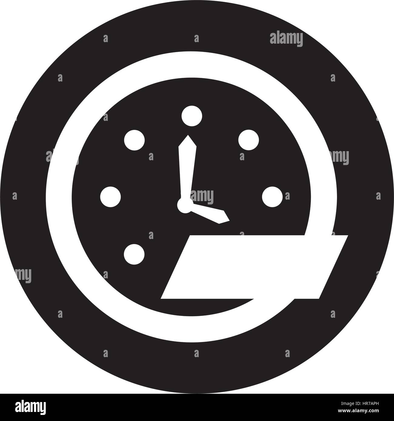 time clock isolated icon Stock Vector Image & Art - Alamy