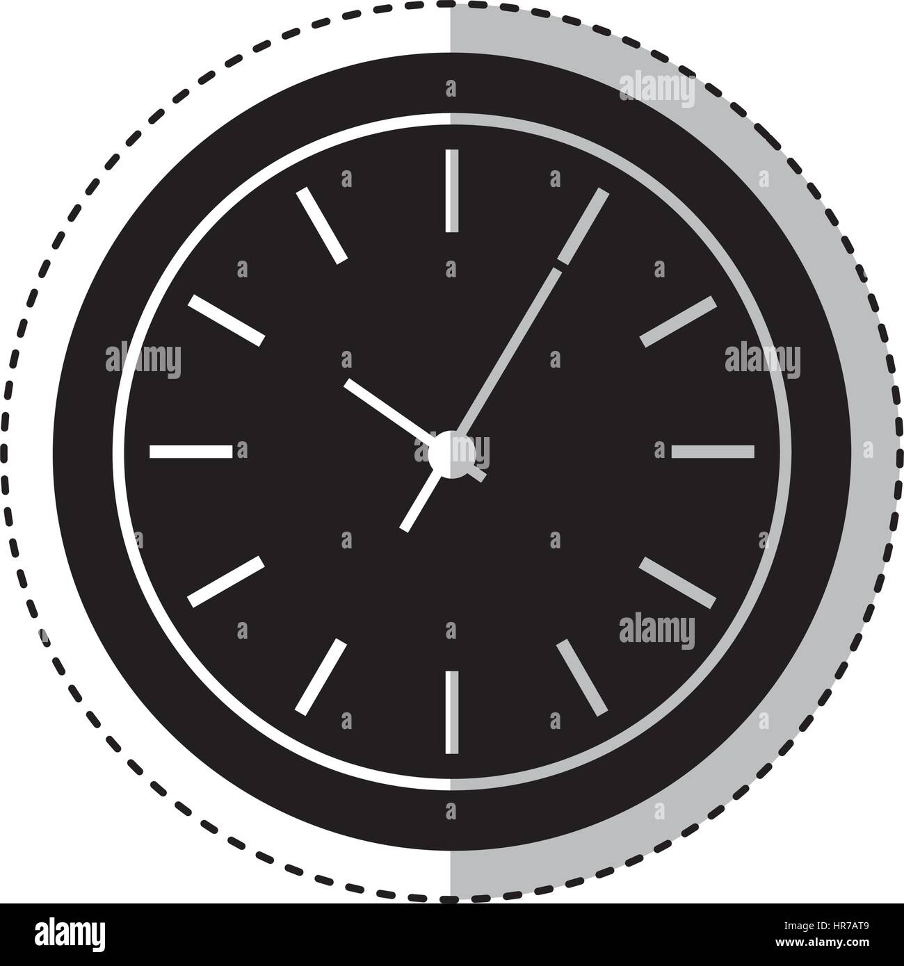 time clock isolated icon Stock Vector Image & Art - Alamy