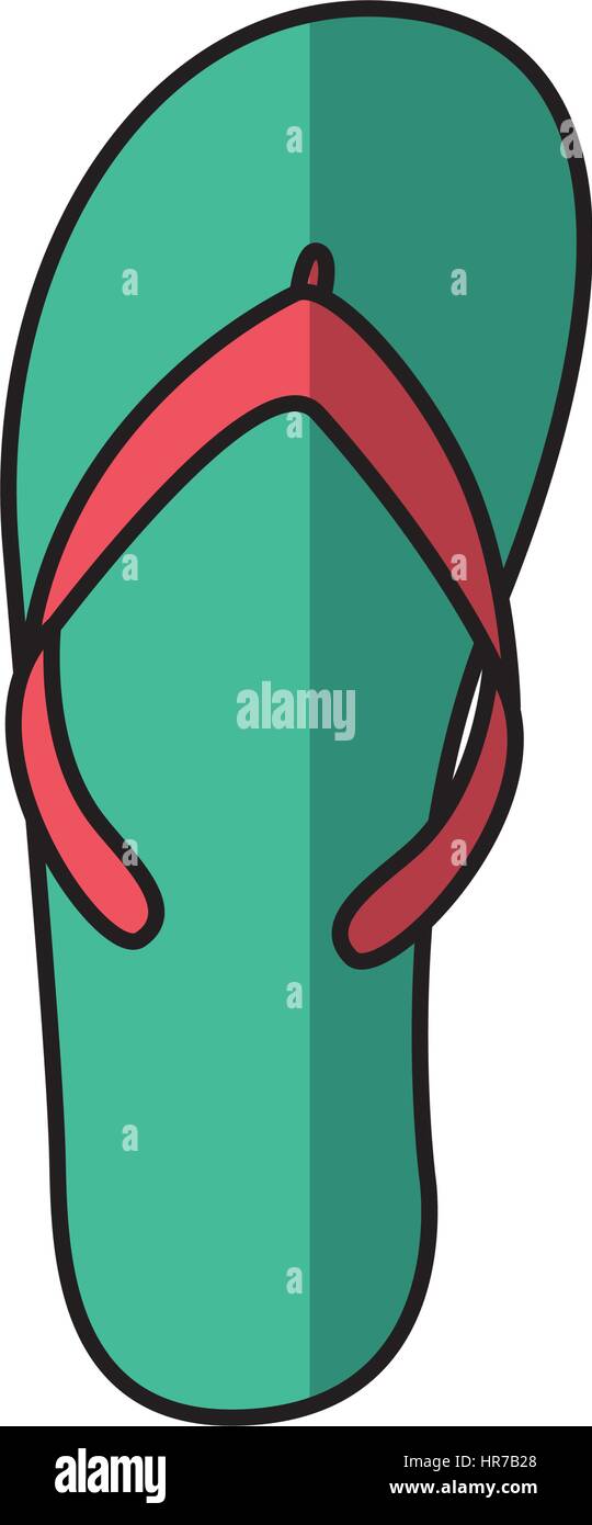 flip flops isolated icon Stock Vector Image & Art - Alamy