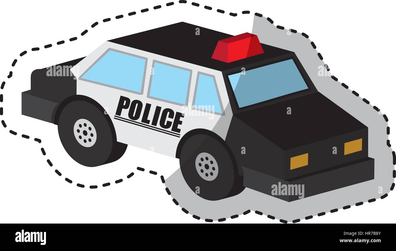 police patrol isometric icon Stock Vector Image & Art - Alamy