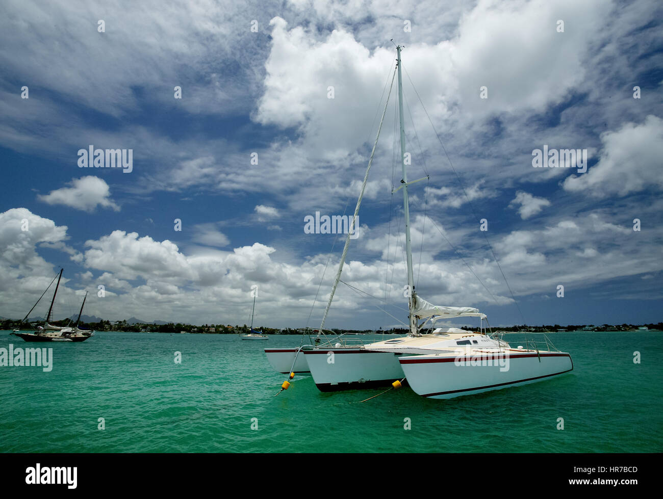 Mauritius, Grand Baie, deep sea fishing, bathing, blue water, Grand ...